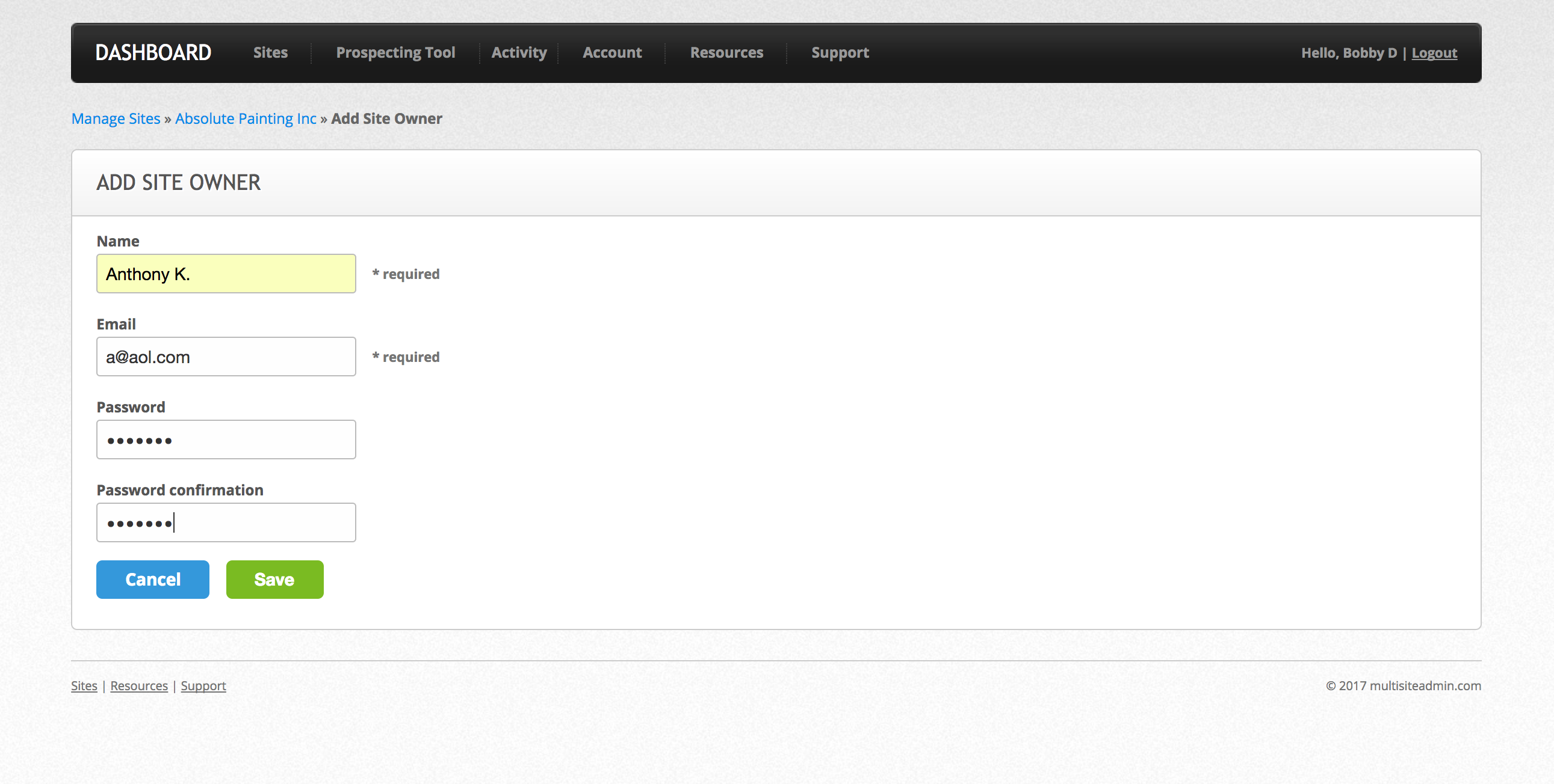 Grant Clients Access to Their Sites – SiteSwan Support