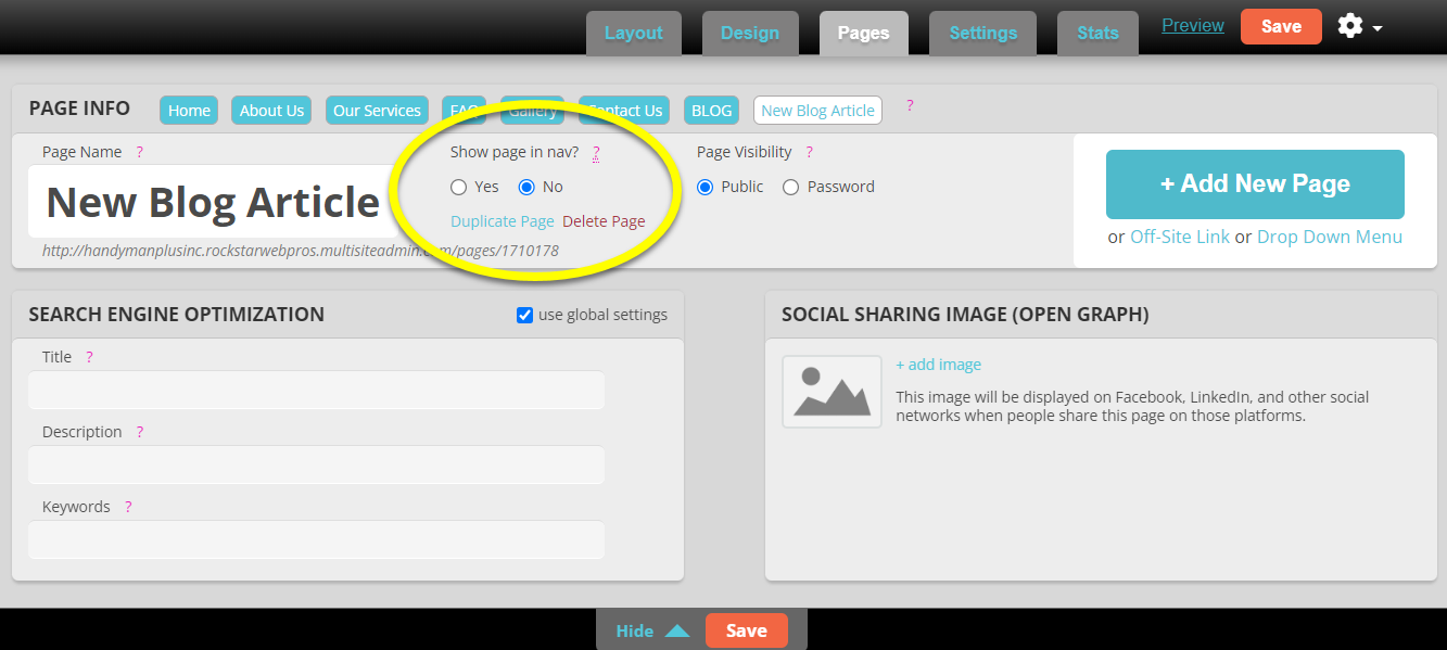 How to Create a Blog on Your Website – SiteSwan Support