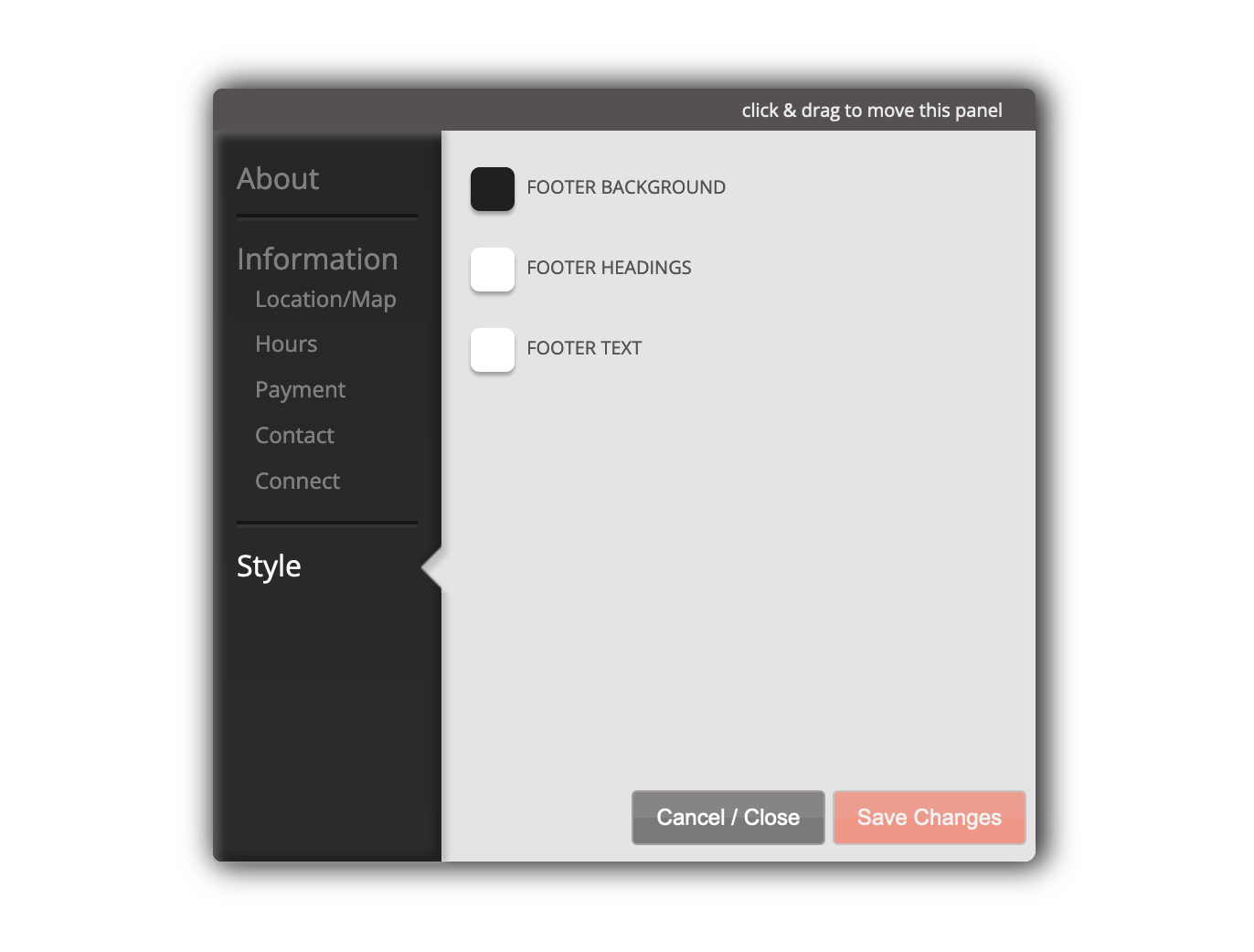 How to Edit the Footer Section or Reference Panel of Your Site ...