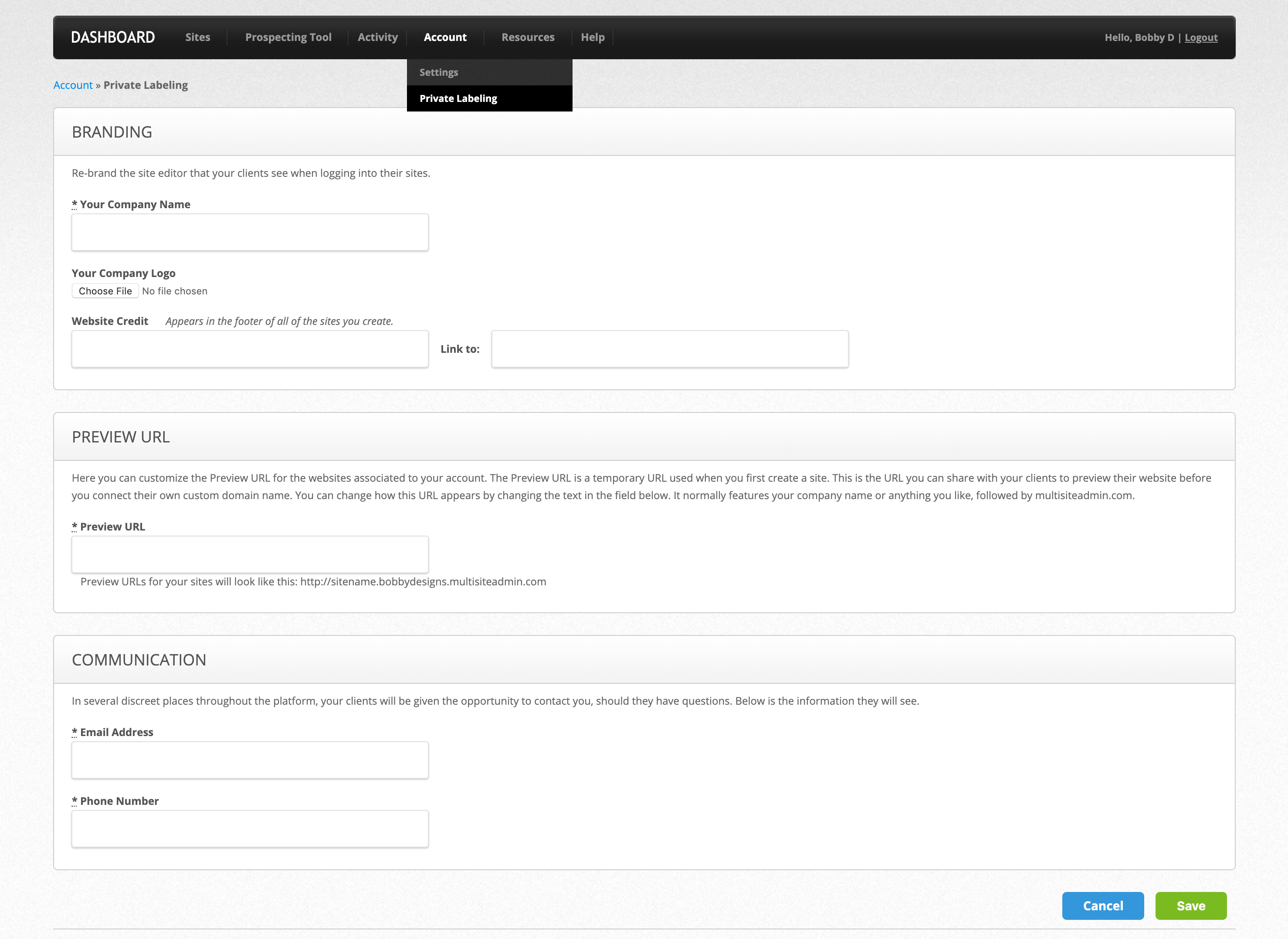 How To Setup Private Labeling Siteswan Support 