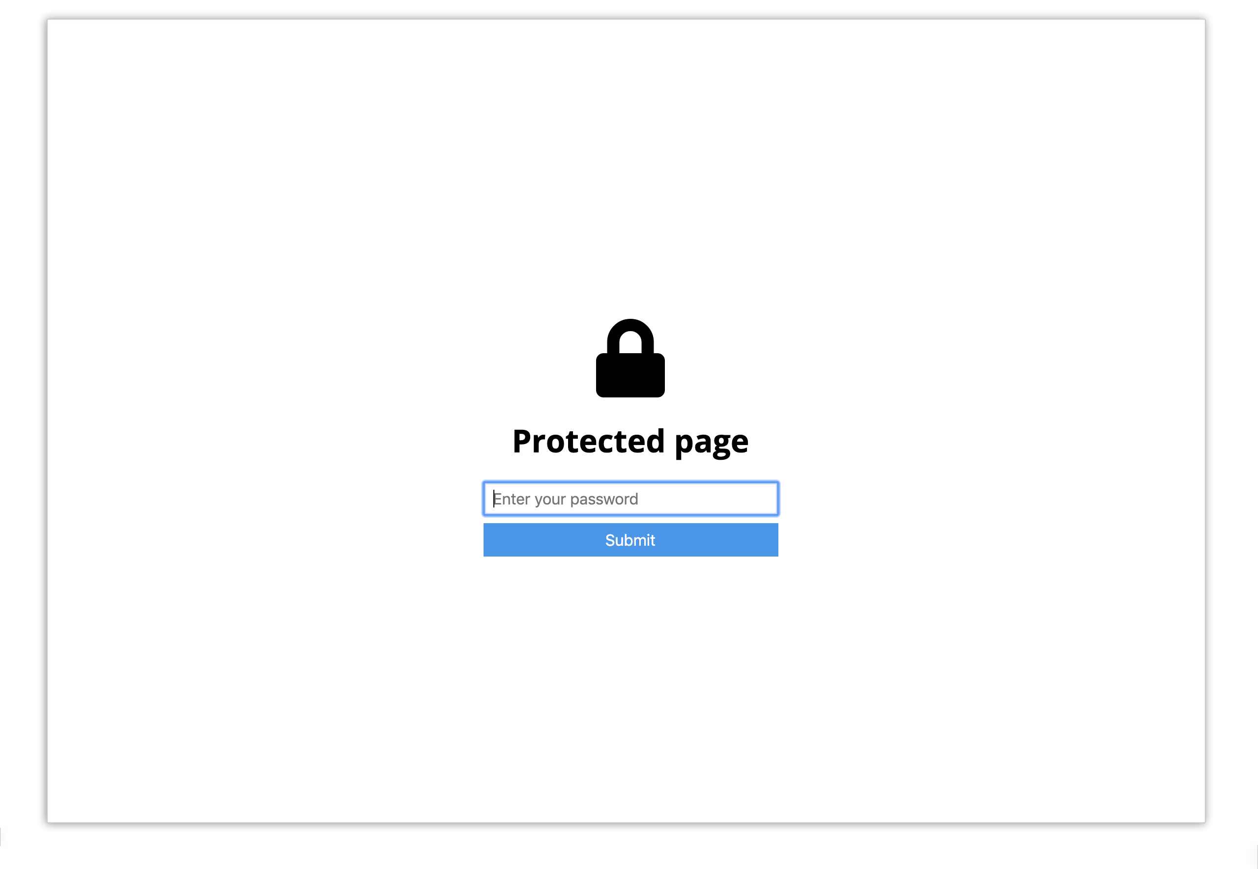 How to Setup Password Protected Pages – SiteSwan Support
