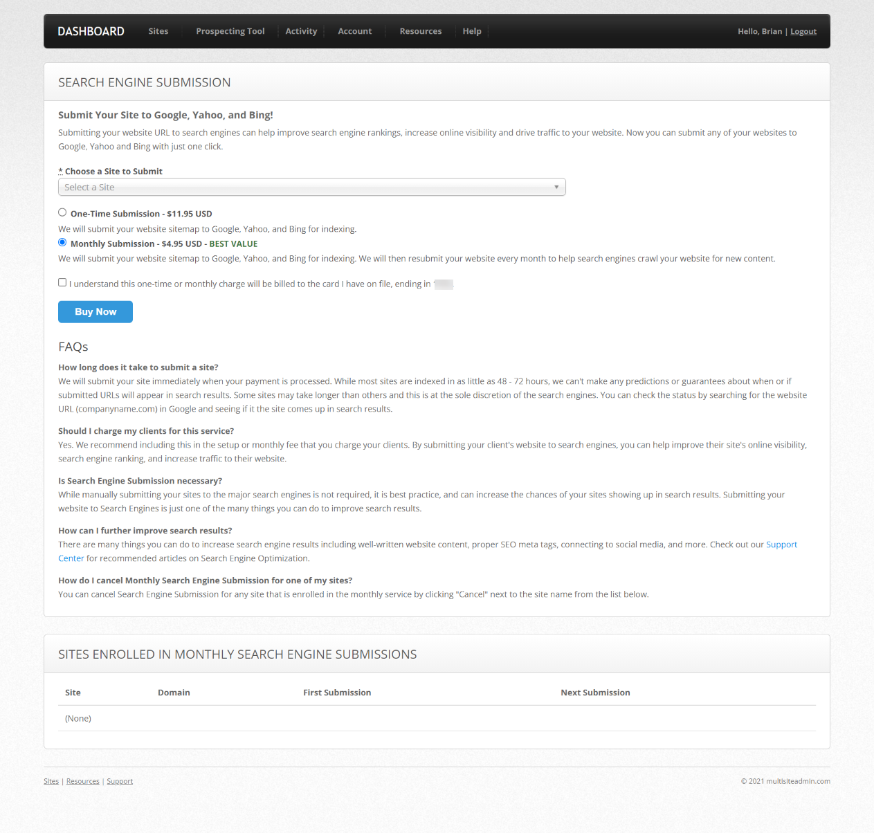 Submit Your Site to Search Engines – SiteSwan Support